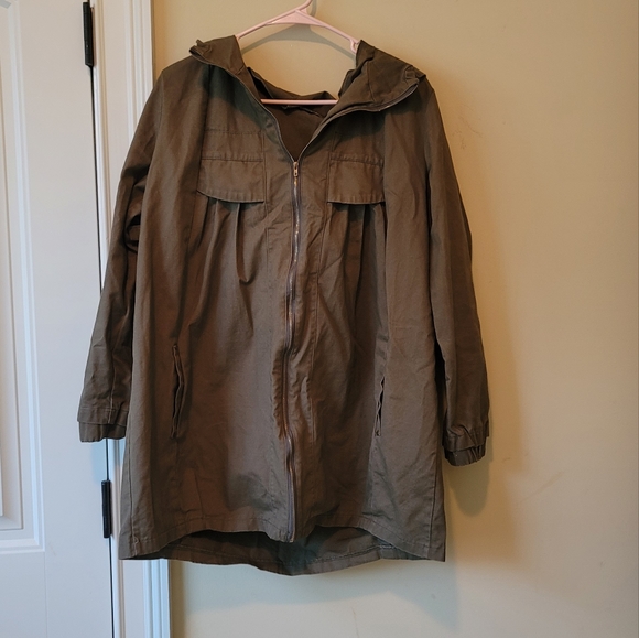 Unbranded | Jackets & Coats | Unbranded Army Olive Green Hood Coat ...